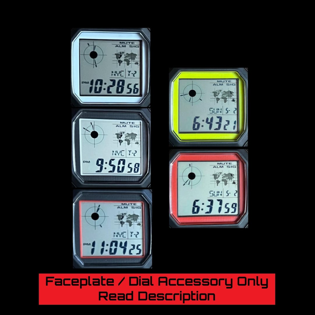 Custom Dual Color Faceplate Dial for Royale AE1200 Watch Mods - Etsy