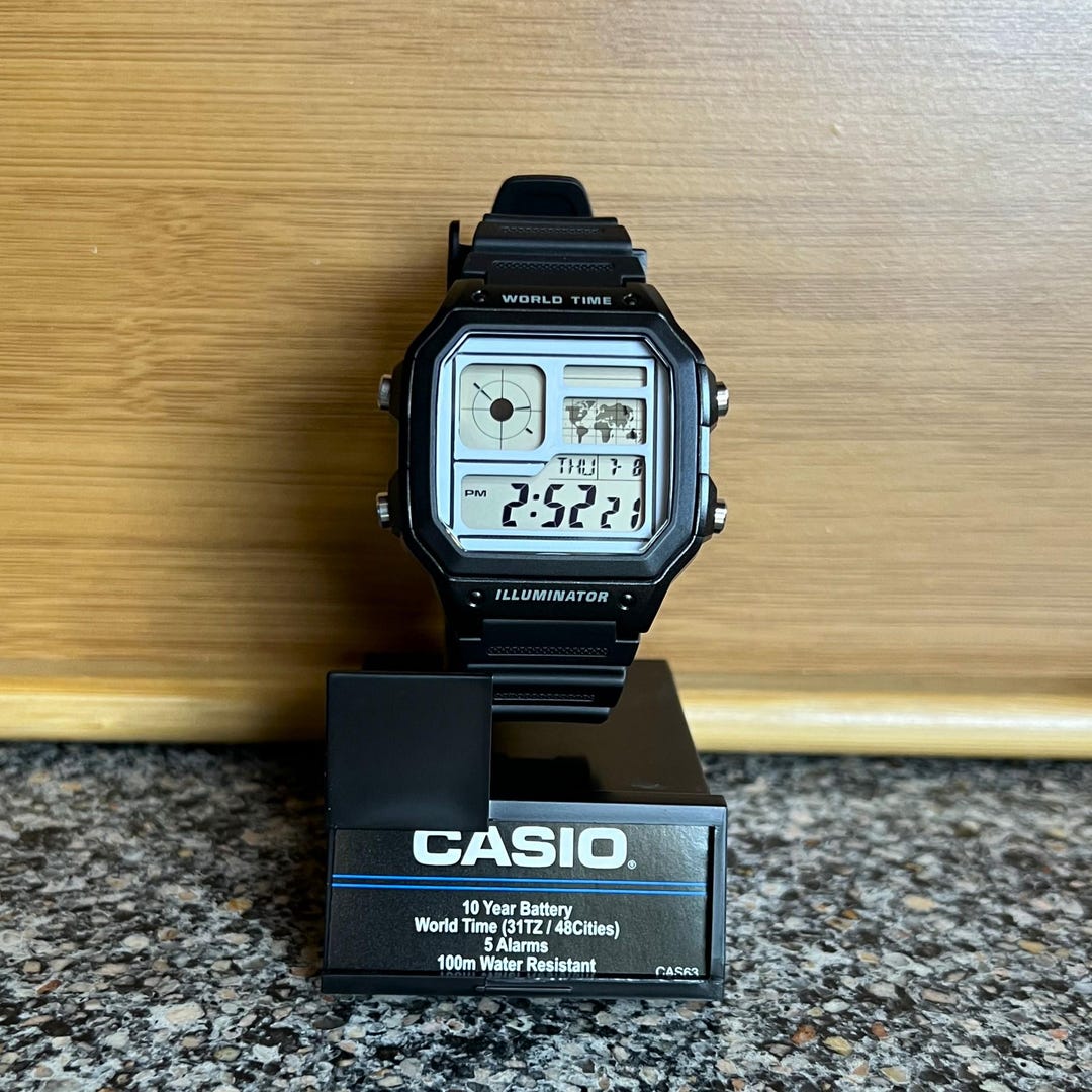 Casio Royale AE1200 LCD Digital Custom AE-1200 Minimalist Watch Mod - Etsy