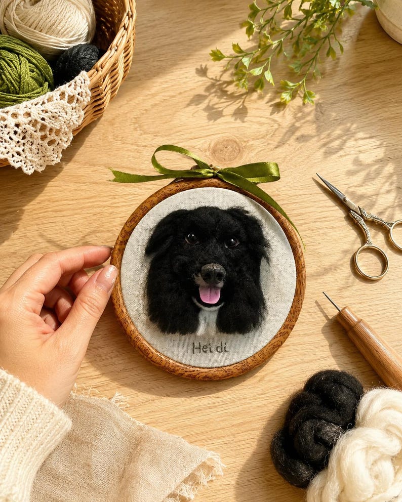 Custom Embroidered Pet Portrait Gifts Cat | Personalized Dog & Cat ...