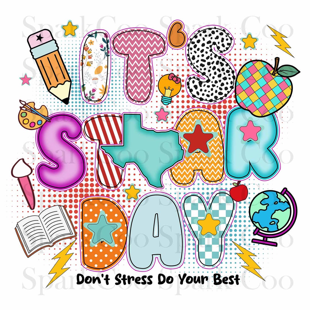 It's Star Day PNG, Star Testing Png, School Test Png, State Testing Png ...
