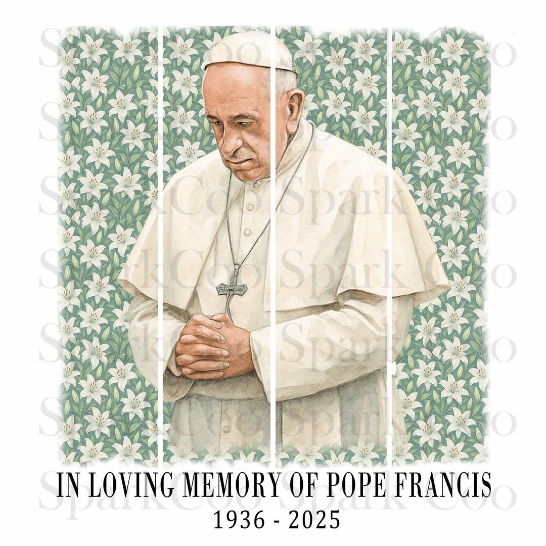 In Memory of Pope Francis PNG, Pope Tribute Png, Catholic Design Png ...