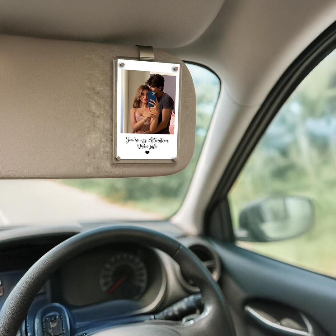 Personalized Photo Car Visor Clip, Romantic Keepsake Gift - Etsy