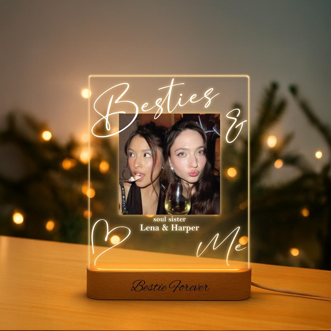 Custom Soul Sister Led Light, Unique Photo Gifts, Bestie Gifts, Best ...