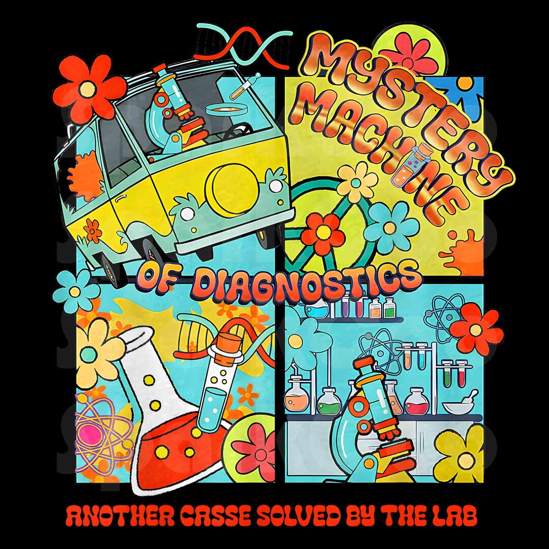 Medical Lab Science PNG, Mystery Machine Design (digital Download ...