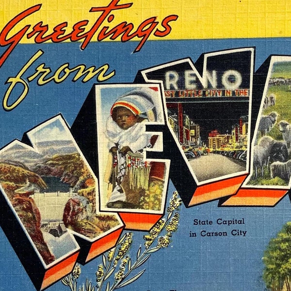 Big Letter Postcards - Etsy