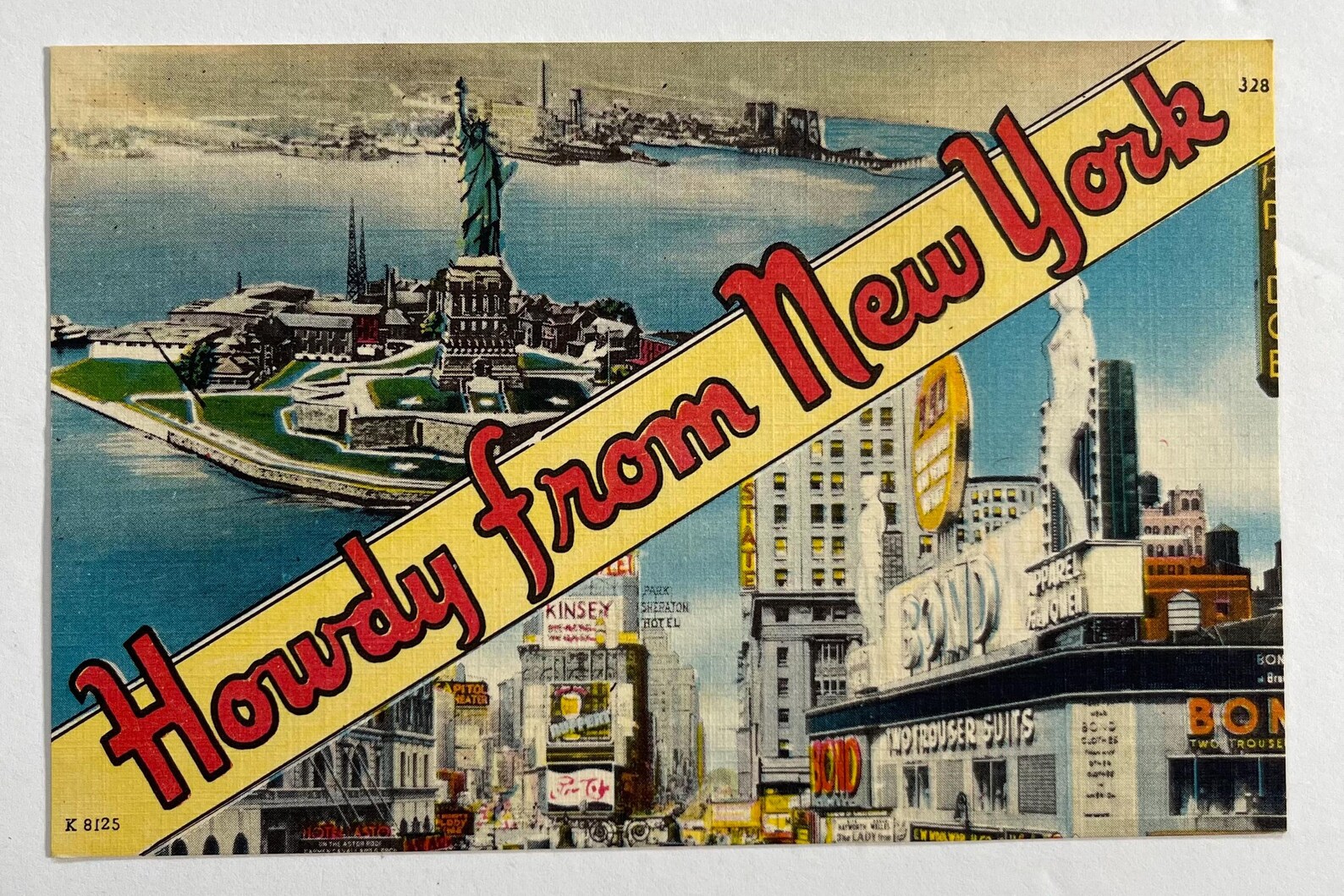 Howdy From New York Greetings NY Vintage Postcard Unposted - Etsy