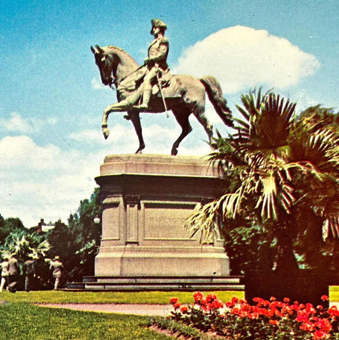 George Washington Monument Boston, Massachusetts Vintage Postcard - Etsy
