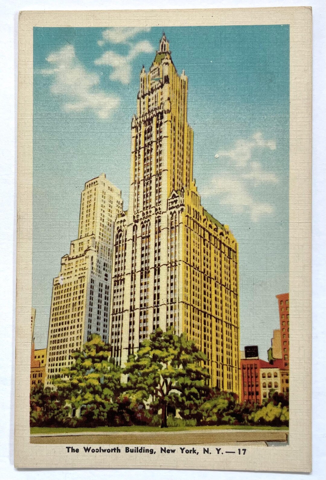 The Woolworth Building, New York, NY Vintage Postcard - Etsy