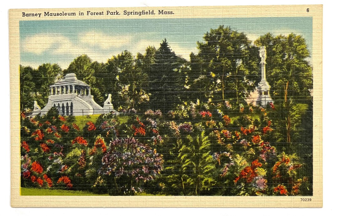 Barney Mausoleum in Forest Park, Springfield, Massachusetts MA Vintage ...