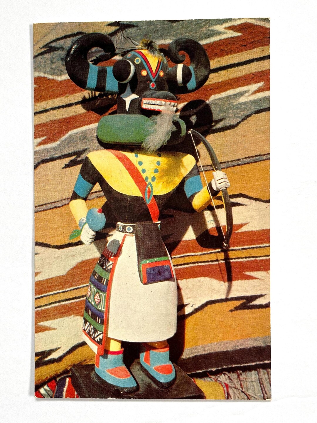 Arizona, Hopi Indian Kachina Doll Vintage Chrome Postcard - Etsy