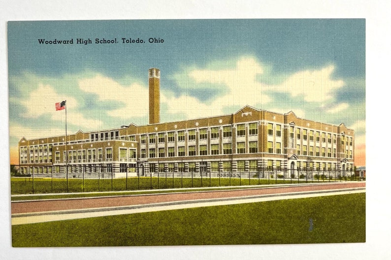 Toledo, Ohio - Woodward High School Building Vintage Postcard Unposted ...
