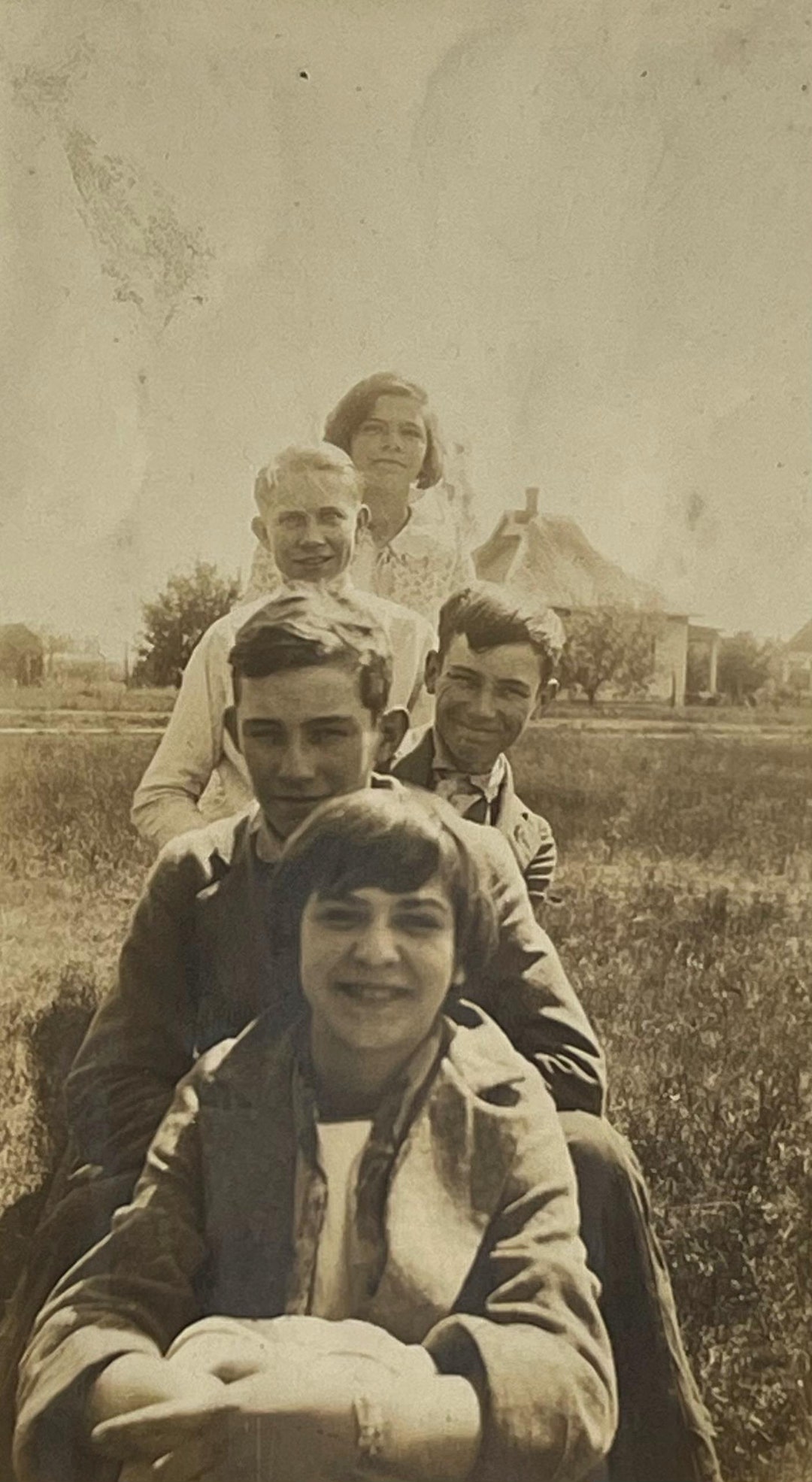 School Chums Late 1920's Young Girls, Boys Photo Photograph Snapshot ...