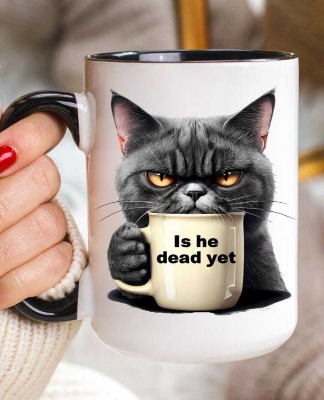 Sarcastic Coffee Mug: Grumpy Cat, Anti Trump, Gift for Liberal - Etsy
