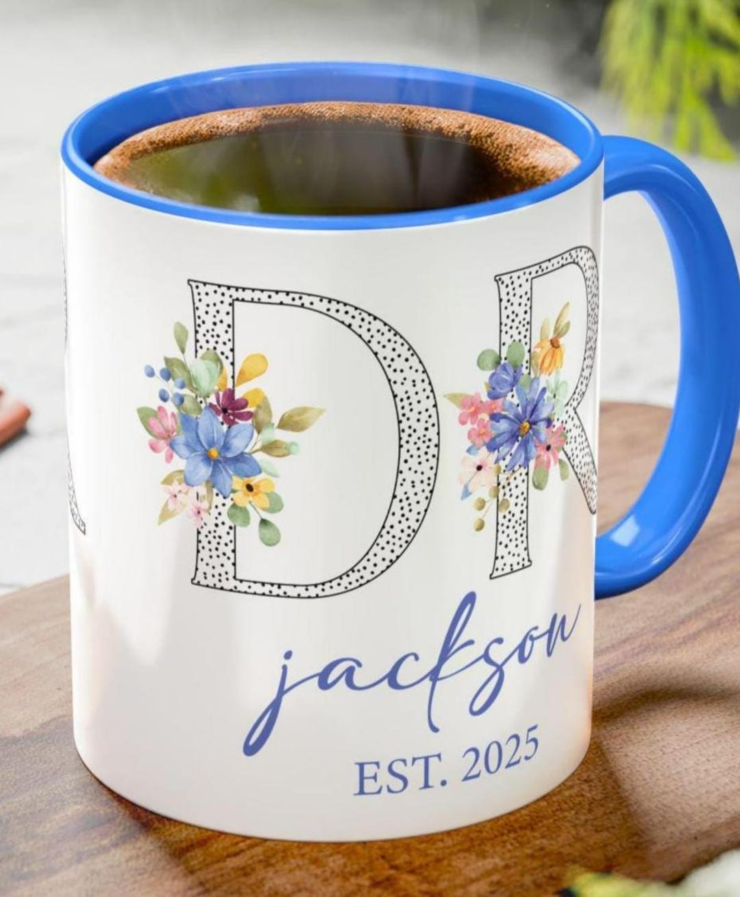 Custom Doctor Engraved Mug, Custom Phd Graduation Gifts, Floral Phd ...