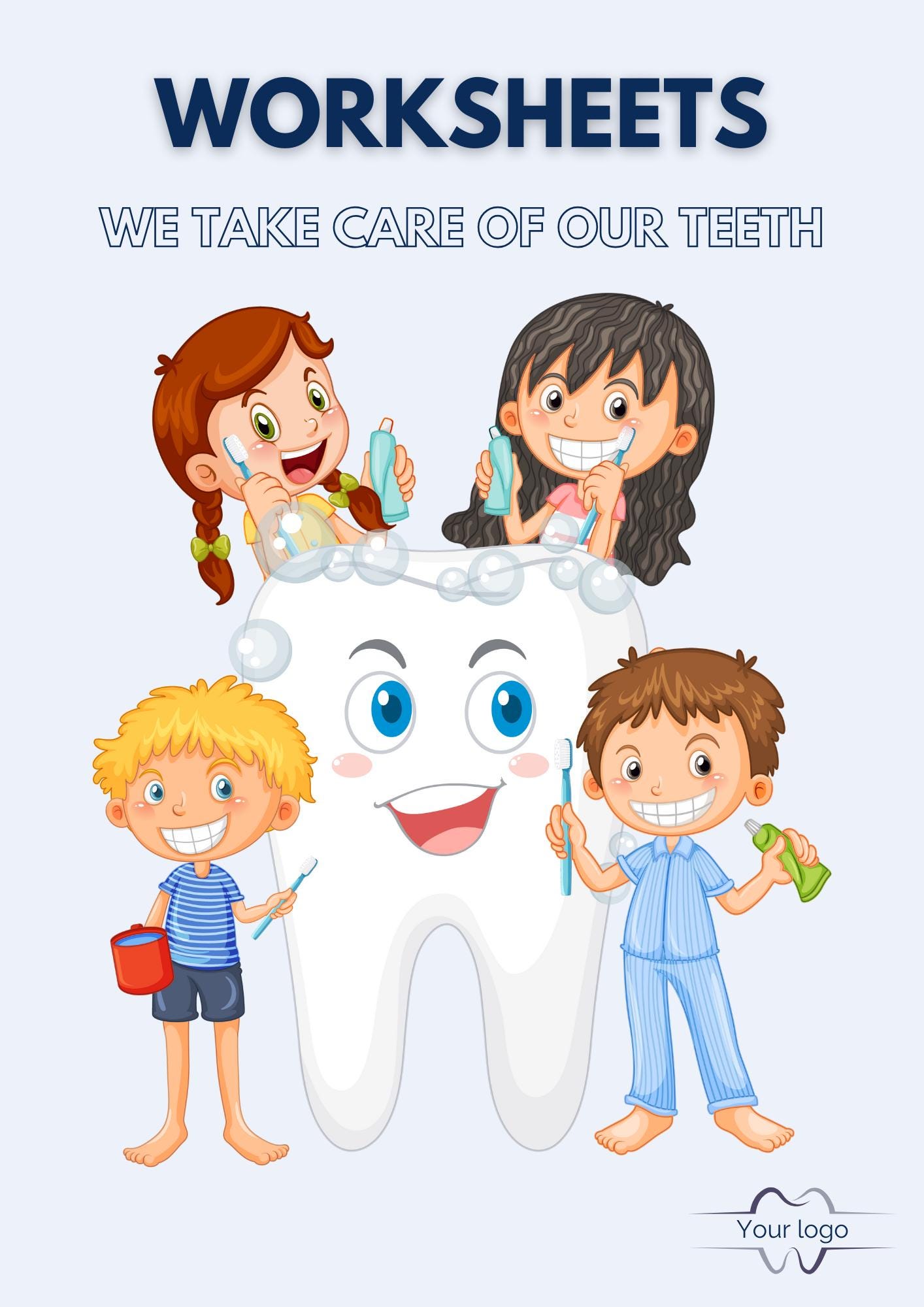 8 Printable Dental Kids Worksheets – Fun Oral Hygiene Activities ...