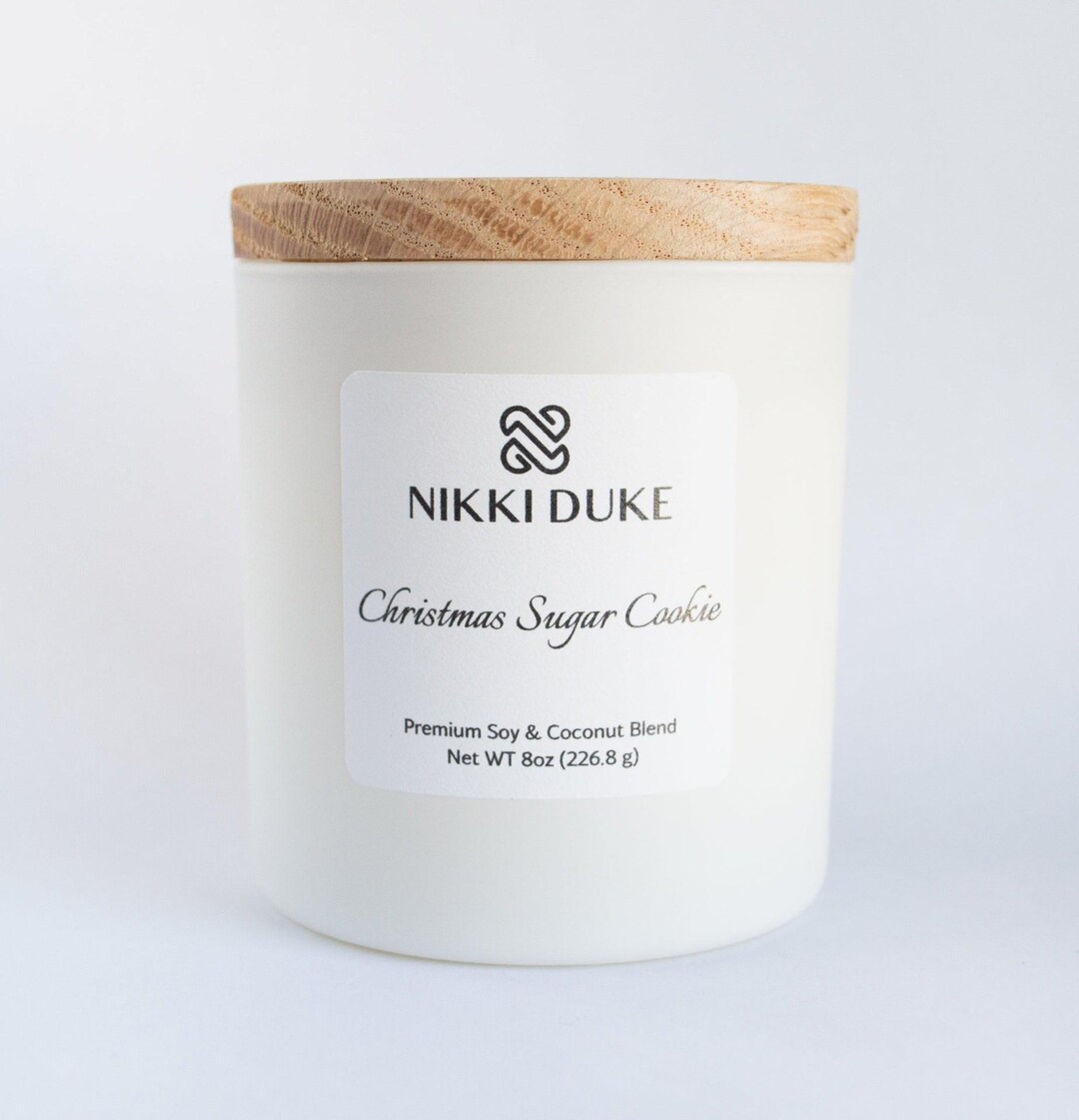 Nikki Duke Christmas Sugar Cookie 8 Oz Premium Soy Coconut Candle - Etsy