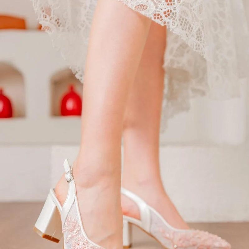 Lace Bridal Heels - Etsy