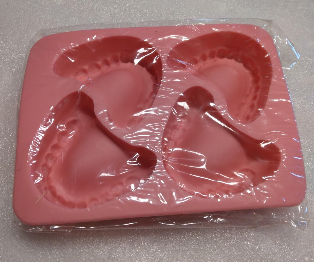 Mold - Smile Teeth Denture Shaped Silicone Mold Gag or Gift - Ice ...