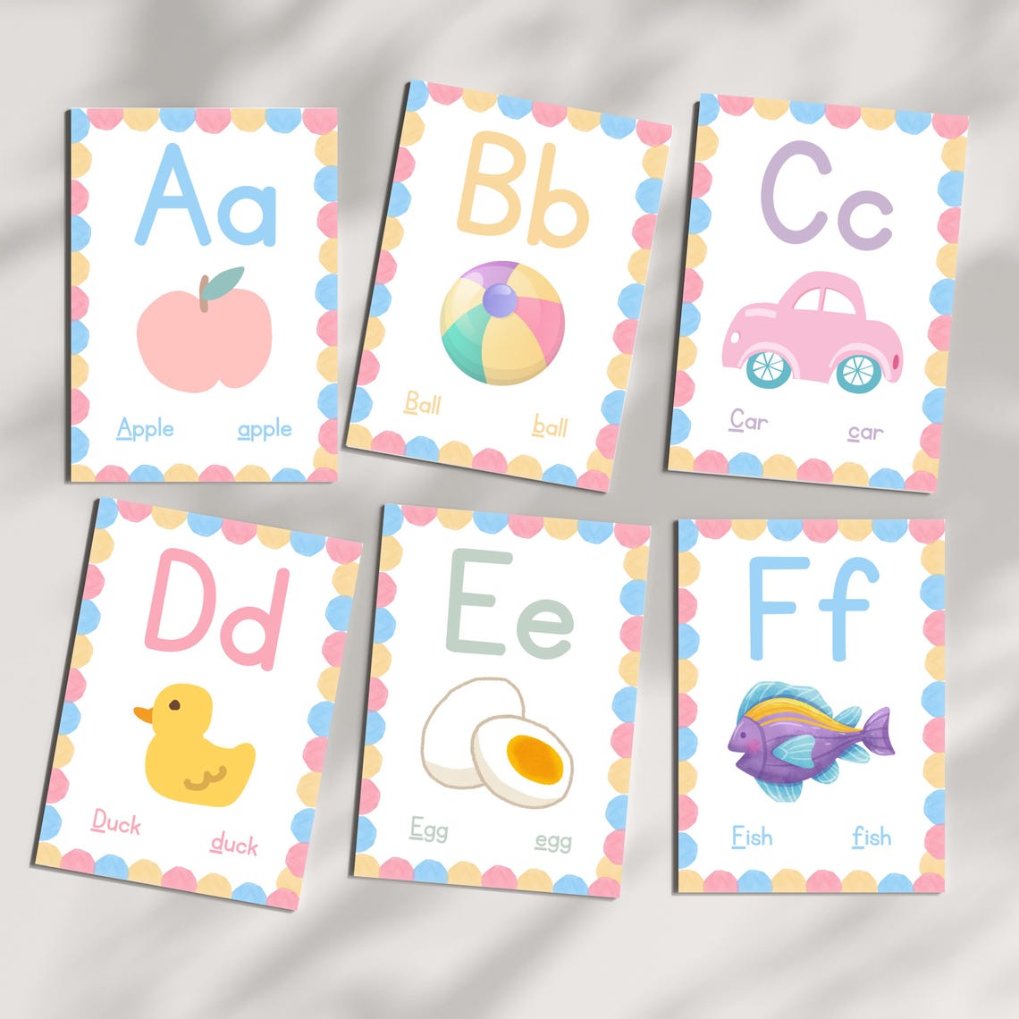 Alphabet Flashcards: Phonics-based Learning, ABC Cards (digital ...