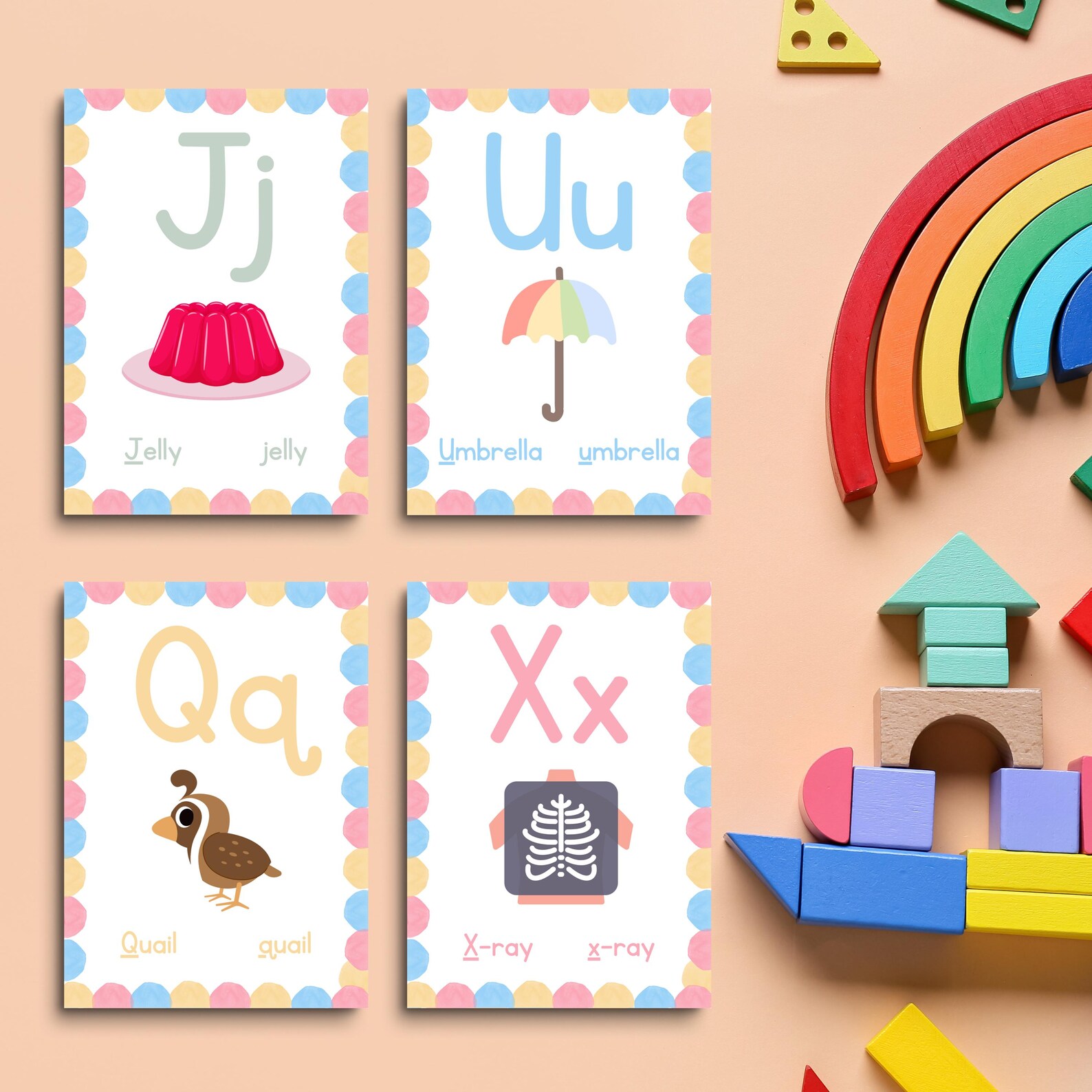 Alphabet Flashcards: Phonics-based Learning, ABC Cards (digital ...