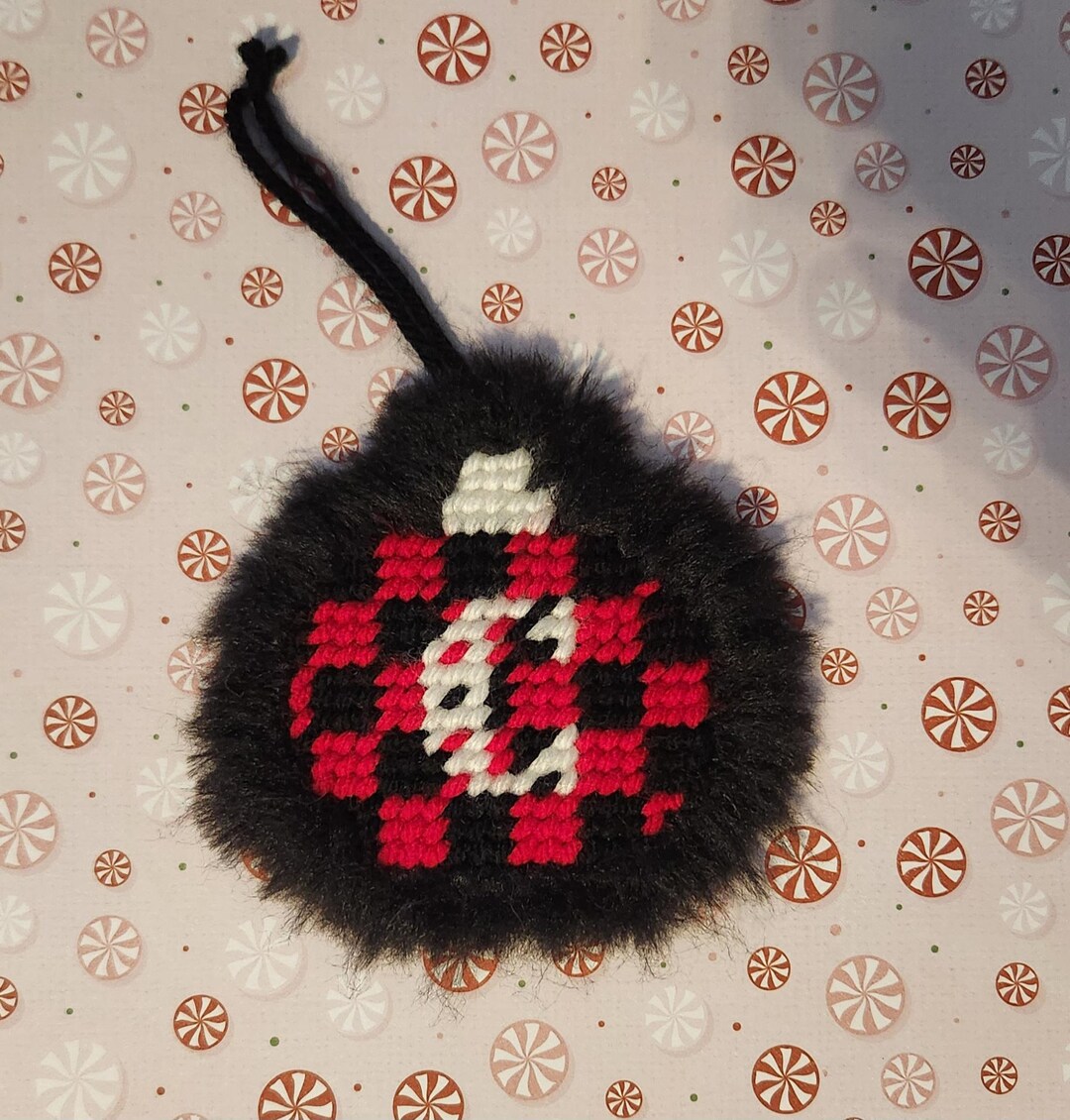 Monogrammed Homemade Plastic Canvas Christmas Ornaments - Etsy