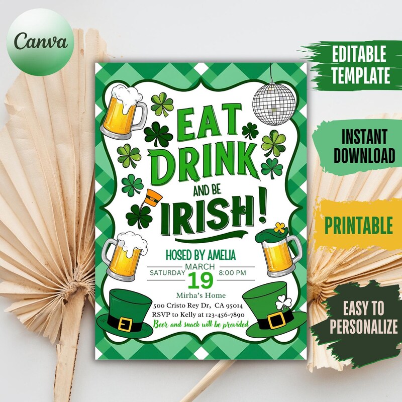Irish Invitation - Etsy