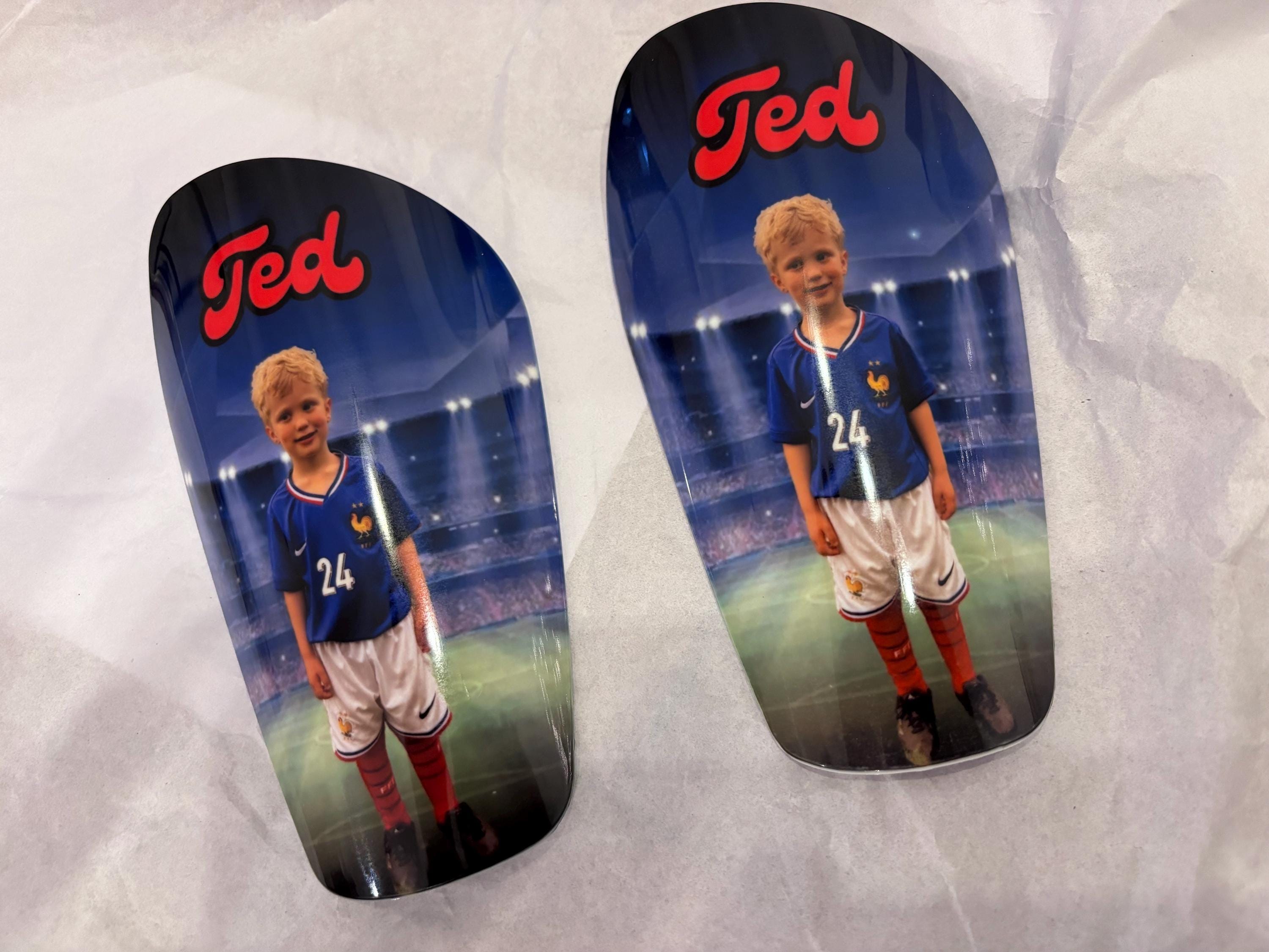 Custom Shin Pads, Personalised Shin Pads, Soccer Gift, Kids Football ...