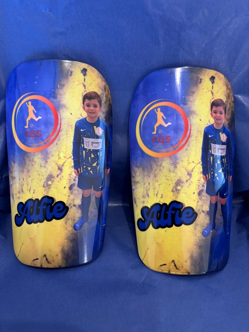Custom Shin Pads, Personalised Shin Pads, Soccer Gift, Kids Football ...
