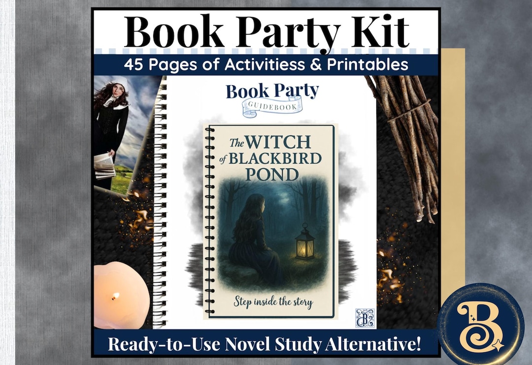 Witch of Blackbird Pond Book Party Kit | Novel Study Activities ...