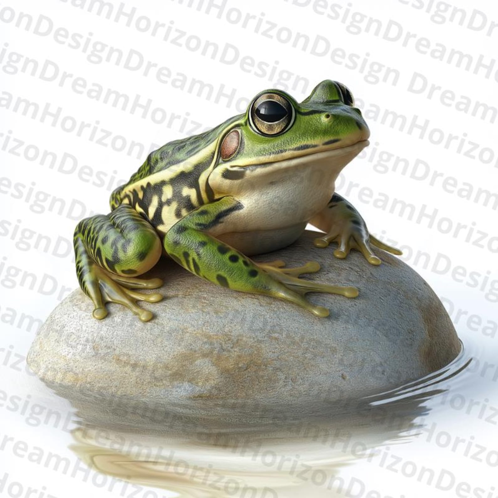 Pond Frog Clipart, 12 High Quality Designs, Wildlife, Nature, Digital ...