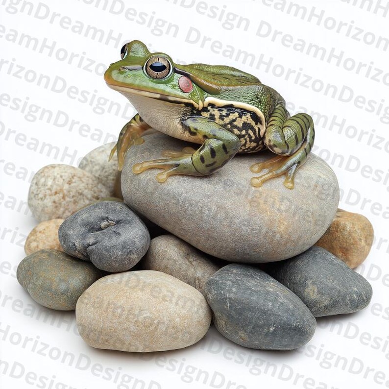 Pond Frog Clipart, 12 High Quality Designs, Wildlife, Nature, Digital ...