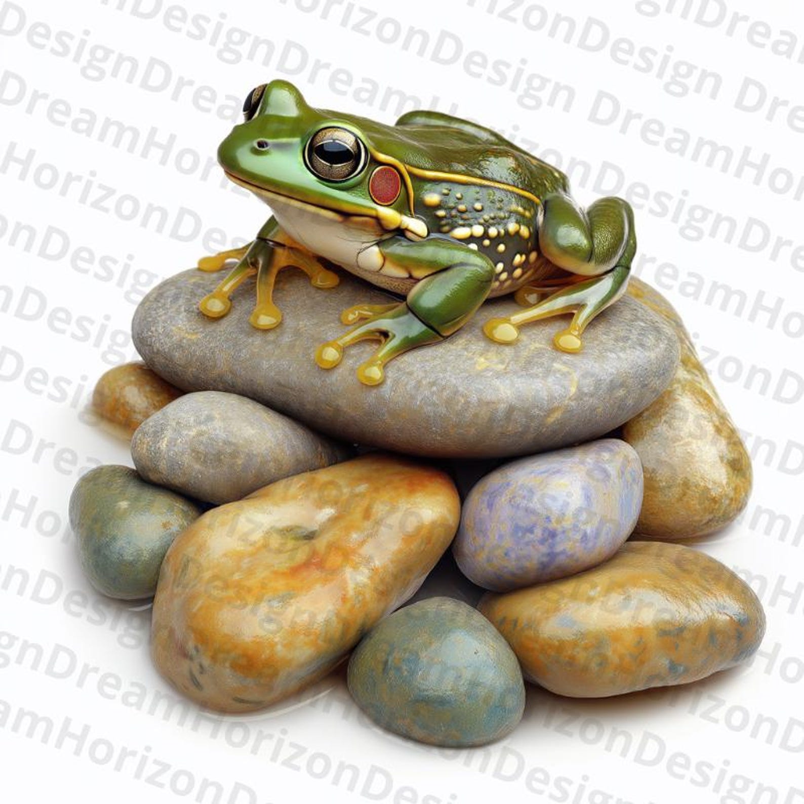 Pond Frog Clipart, 12 High Quality Designs, Wildlife, Nature, Digital ...