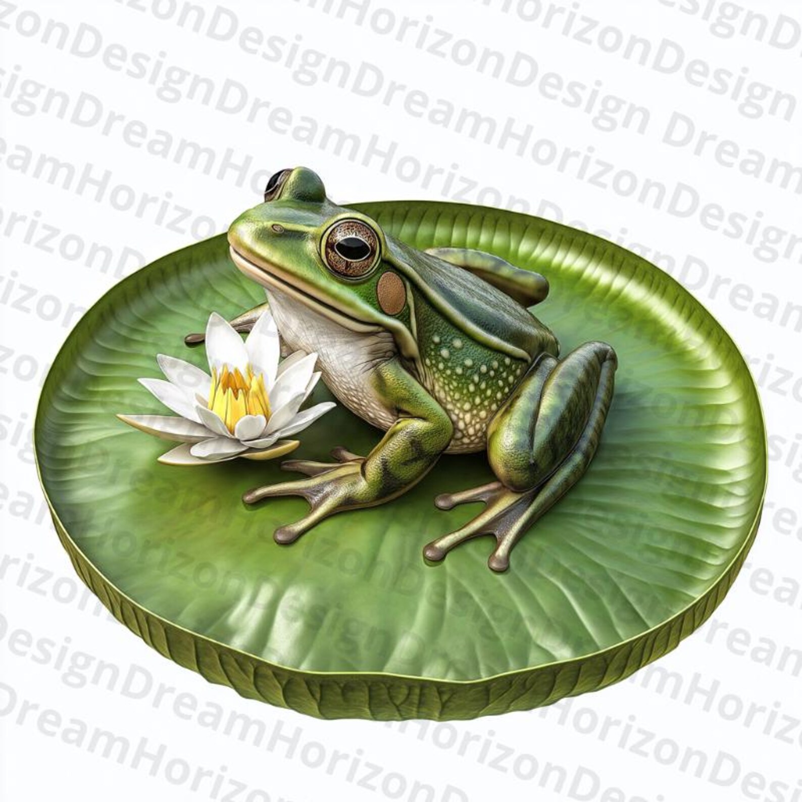 Pond Frog Clipart, 12 High Quality Designs, Wildlife, Nature, Digital ...