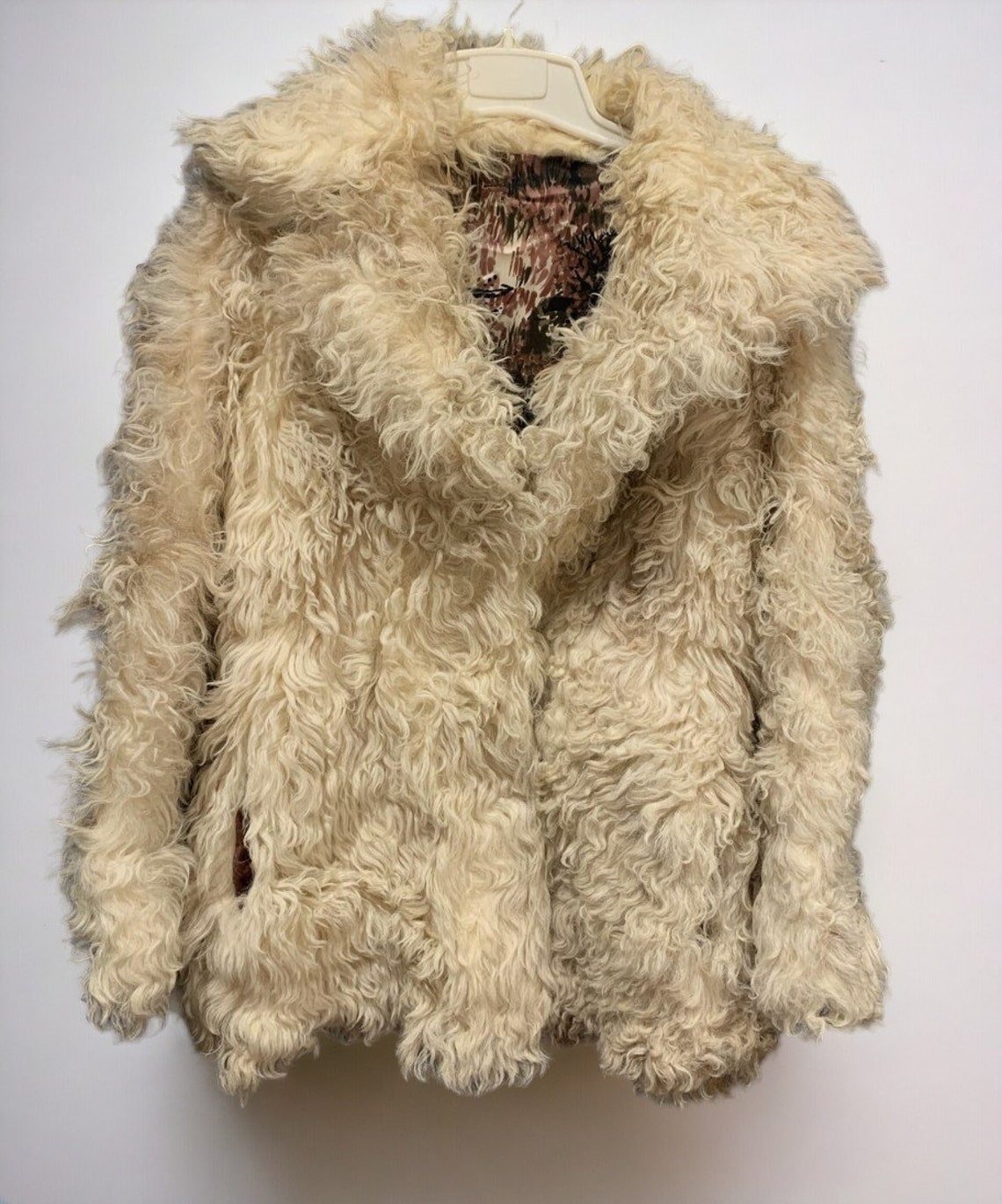 Beautiful 1960's Mongolian Curly Lamb Coat, Amazing Collar - Etsy