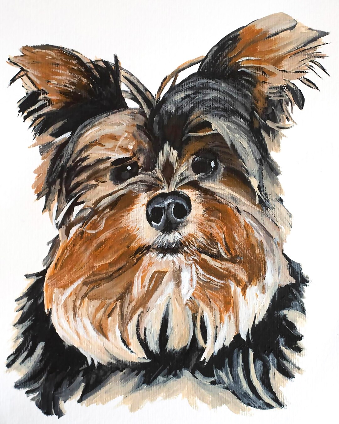 Yorkie Mix Dog Fine Art Print - Etsy