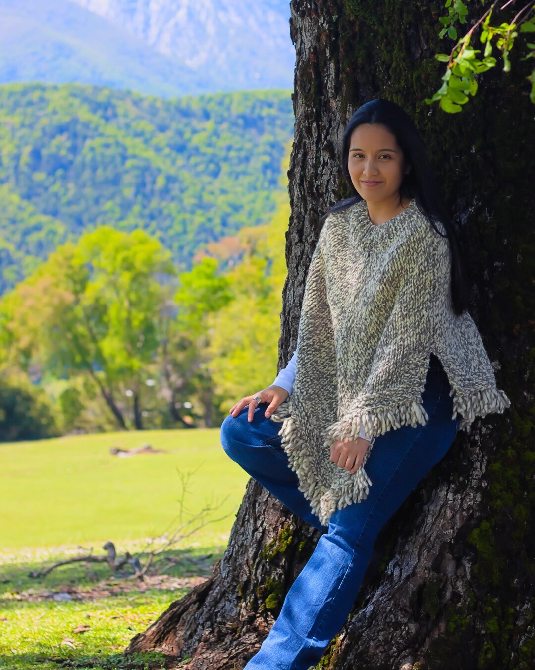 PEUMO Poncho Handmade in Chile by Artisans From Manually Crafted Wool ...