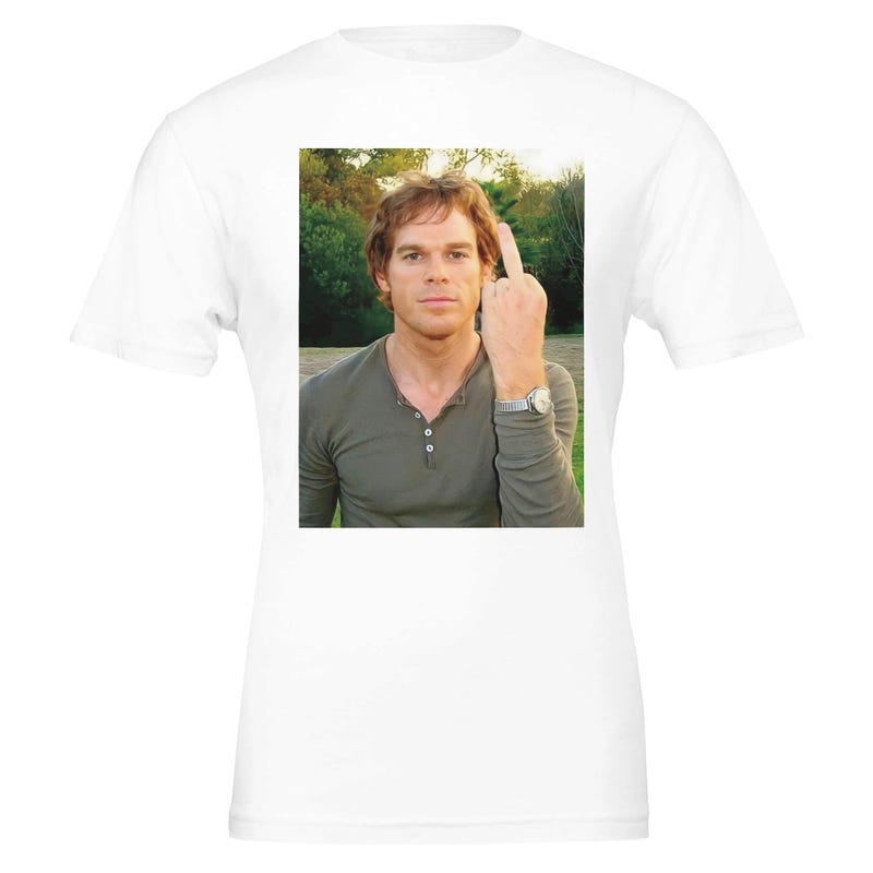 Dexter Middle Finger Shirt - Etsy