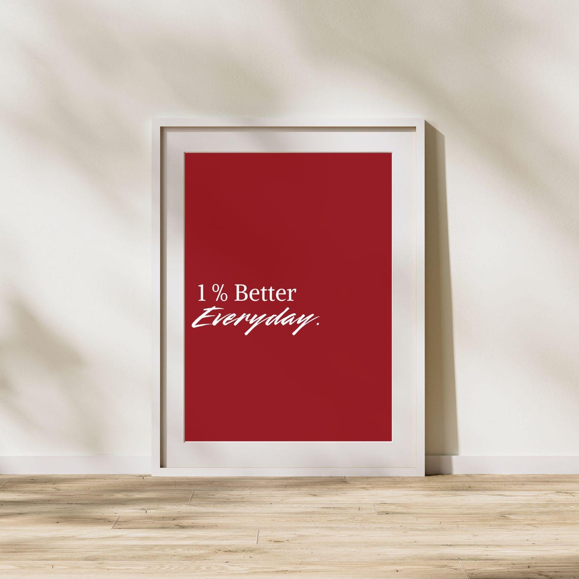 Red Wall Art, Typography Poster, Red Room Decor, Affirmation Prints ...