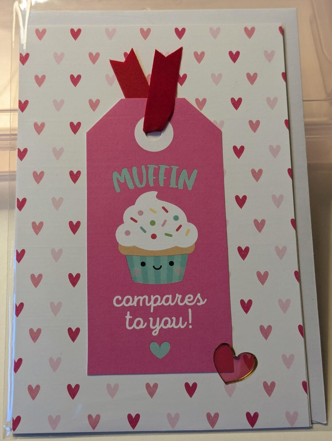 Muffin Compares to You Valentine Card - Etsy