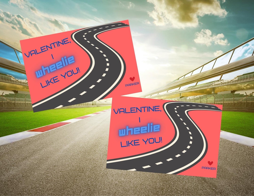 I Wheelie Like You Valentine Card - Etsy