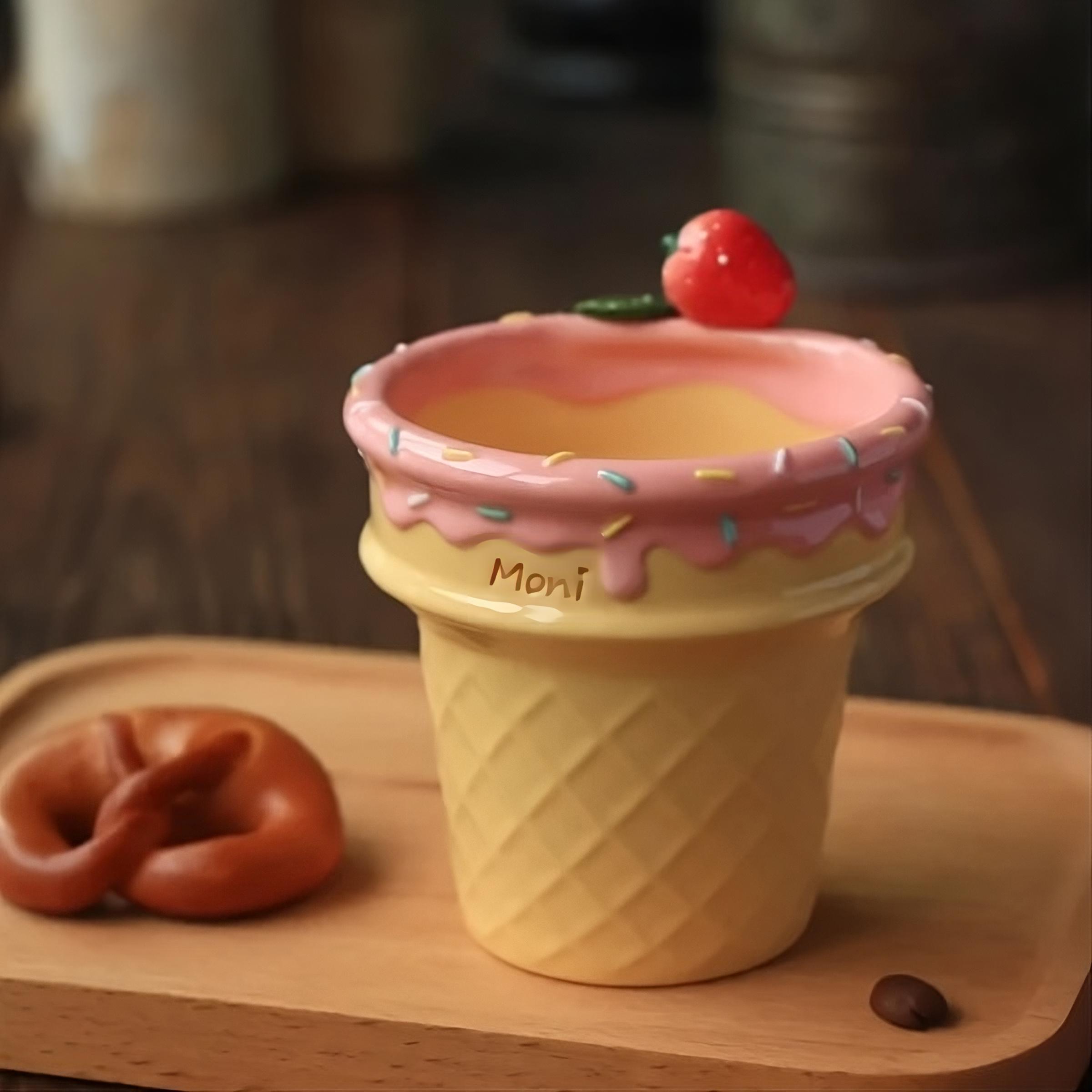 Ceramic Mug, Cute Ceramic Mug, Artistic Ceramic Mug, Ice Cream Ceramic ...