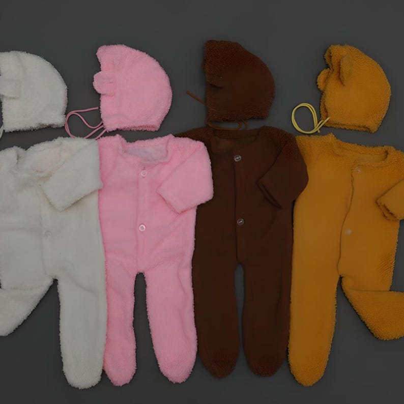 Adorable Baby Bear Onesie With Cute Ears Soft Cotton Fabric, Cozy Fit ...