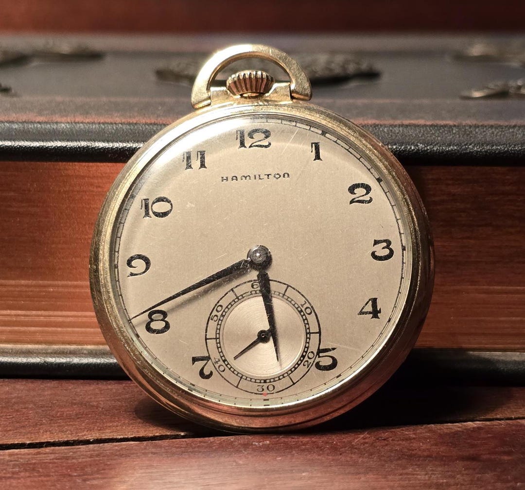 Hamilton 917, 14K Gold Filled 17 Jewel Pocket Watch - 1940's - Etsy