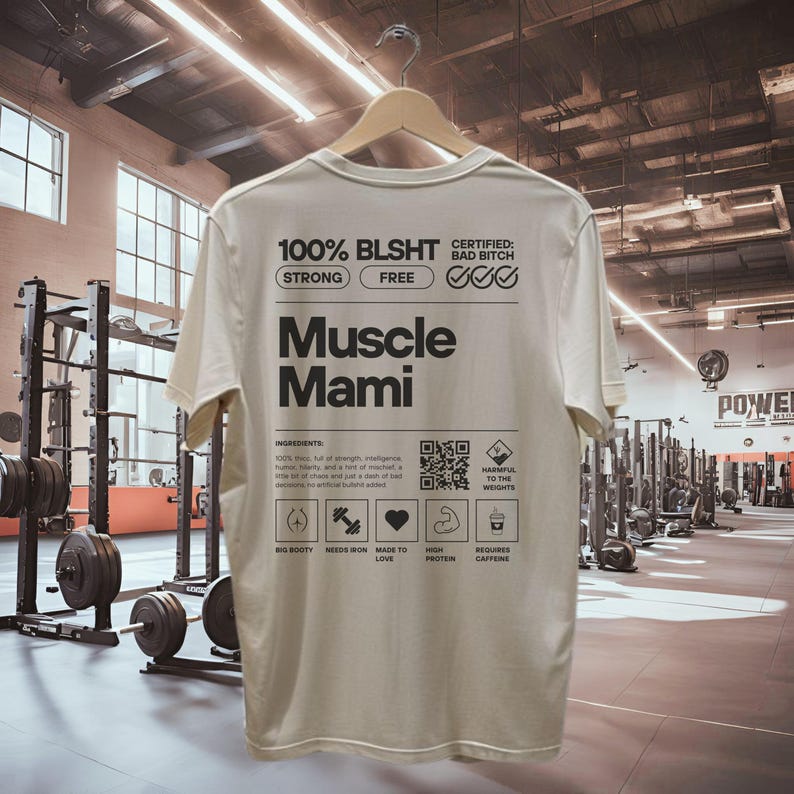 Muscle Mami PNG and PDF for Pump Cover, Funny Gym Shirt Png, Gym Funny ...