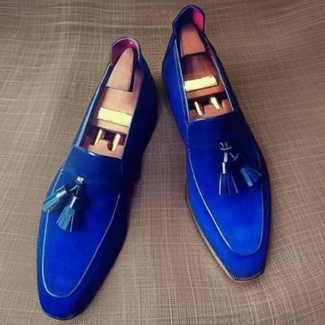 Men's Blue Dress Shoes Indiana Men's Dress & Formal Shoes - Etsy