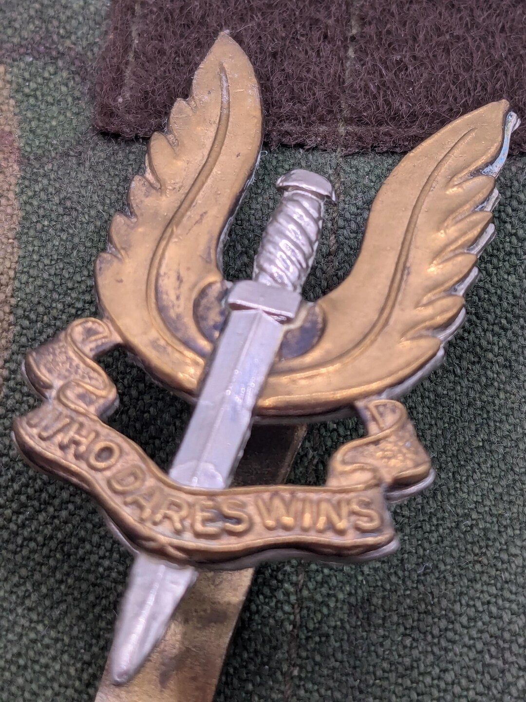 Vintage British Army SAS Special Forces Cap Badge by AMMO UK - Etsy