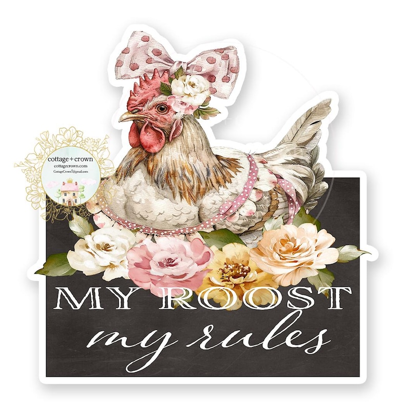 Chicken My Roost My Rules Vinyl Decal Farm Sticker - Etsy