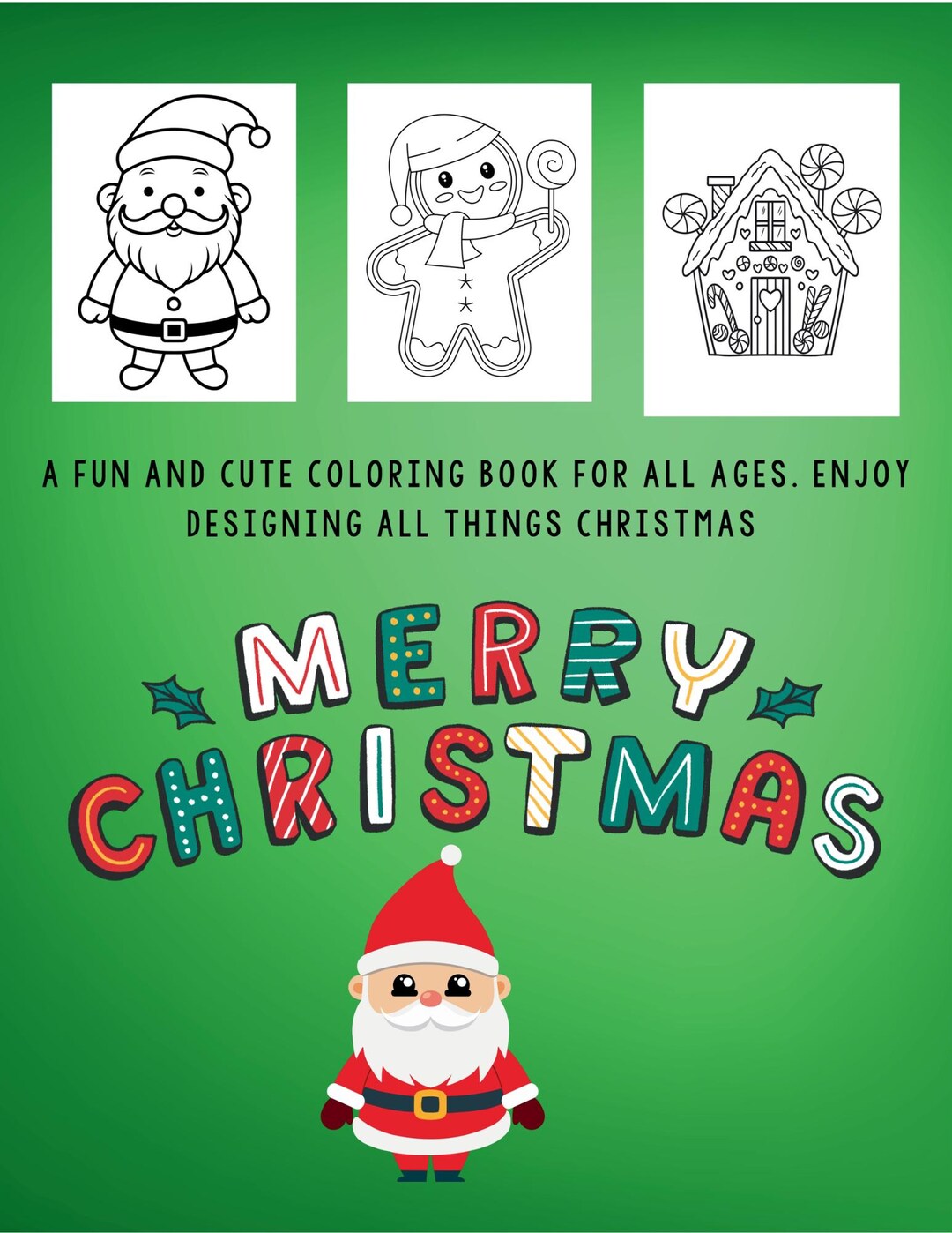 Coloring Book Christmas for Kids Coloring Pages Christmas Coloring Book ...