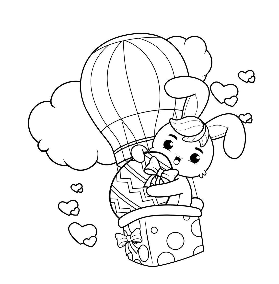 Printable Easter Coloring Books for Kids Coloring Activity Book Easter ...