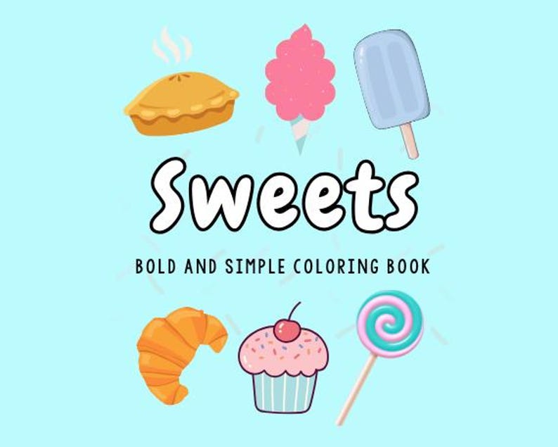 Coloring Book for Young Girls Coloring Book Bold and Easy Designs ...